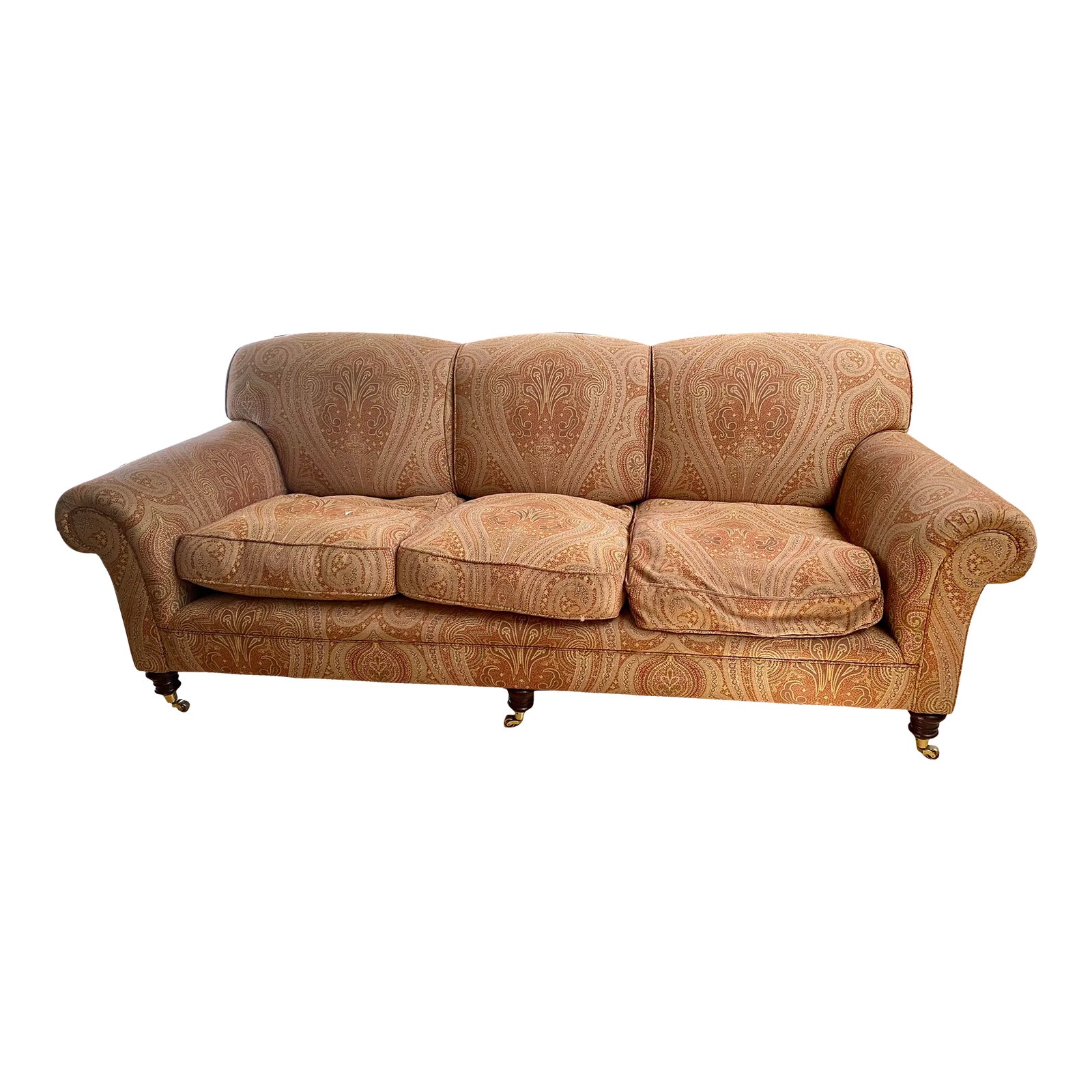 George Smith Paisley Sofa | Chairish