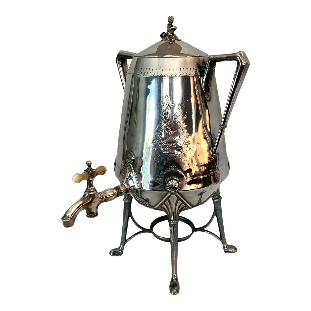 19th Century Reed and Barton Coffee Dispenser | Chairish