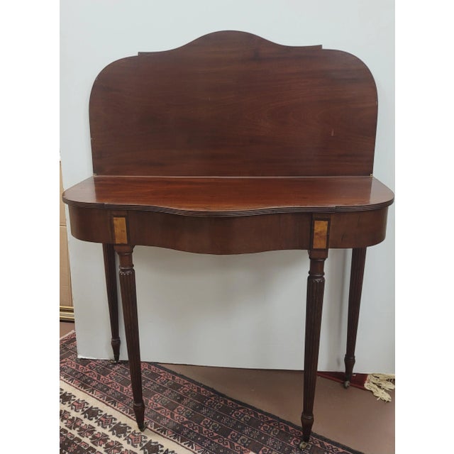 Circa 1810 Sheraton Flip Top Game Table | Chairish