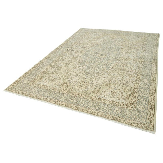 Vintage Beige Rug in Wool | Chairish