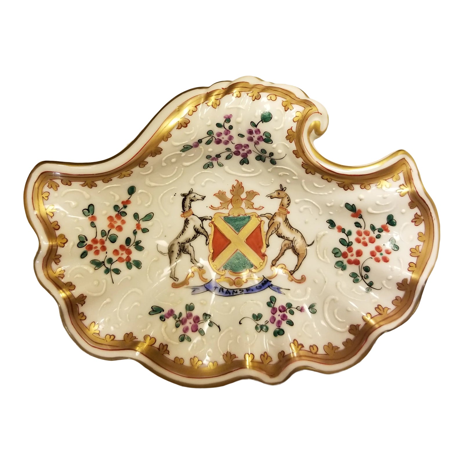 Vintage Samson Armorial Crest Dish | Chairish