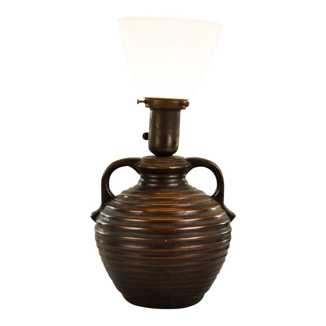 20th Century Ceramic Water Jug Table Lamp | Chairish