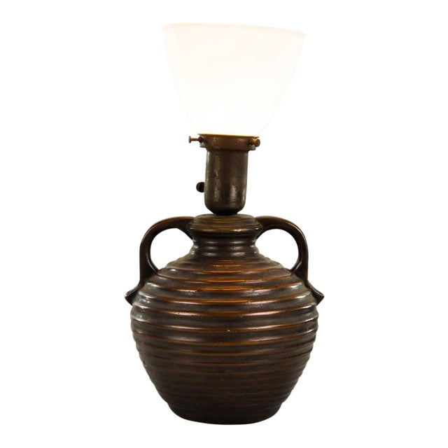 20th Century Ceramic Water Jug Table Lamp | Chairish