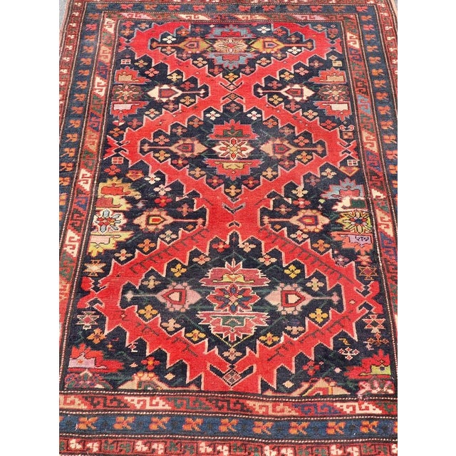 Late 19th Century Antique Caucasian Kazak Rug With Sub-Geometric ...