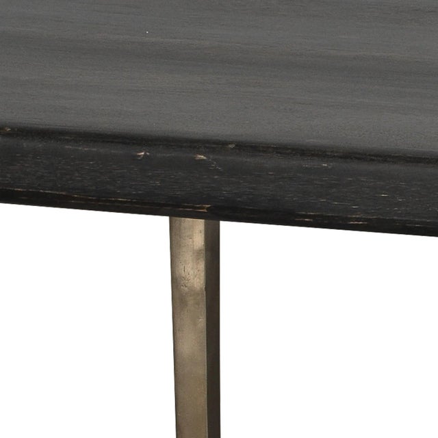 Farmhouse Dining Table in Black | Chairish