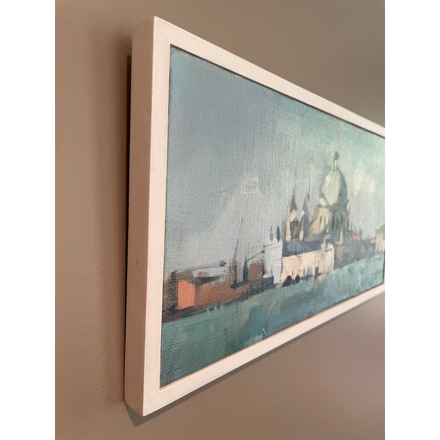 Punta Della Dogana & Salute Painting by Maggie Siner, Framed | Chairish