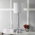 31 Inch H Crystal Candlestick Table Lamp in Clear - a Pair | Chairish