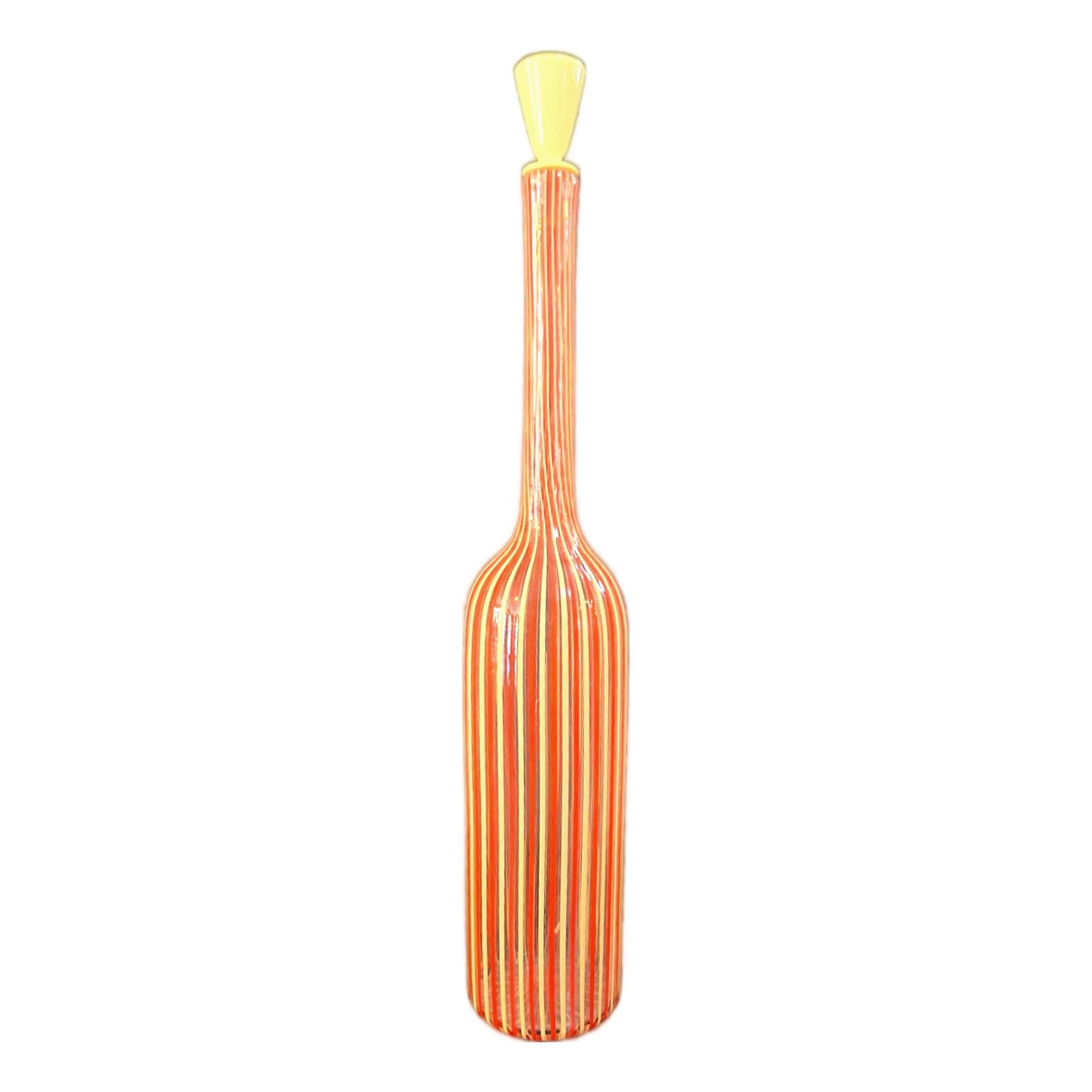 Large Blown Glass Model 4498 Bottle by Paolo Venini for Venini, Italy ...