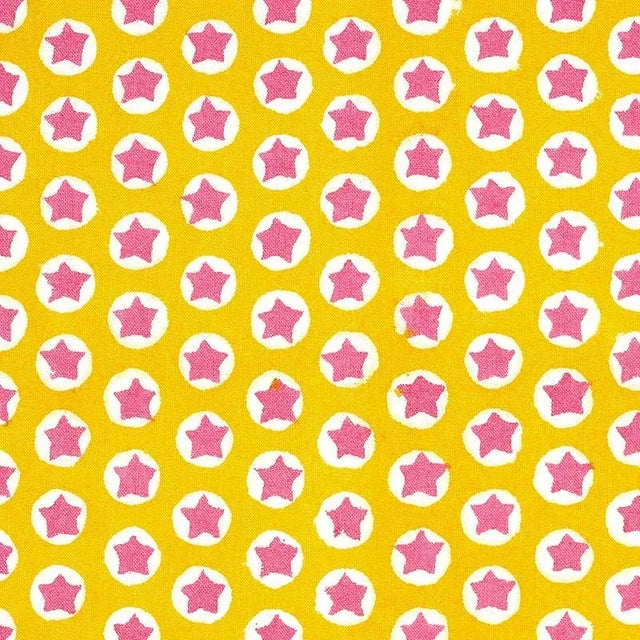 Sample - Schumacher X Molly Mahon Tuk Tuk Fabric in Yellow | Chairish