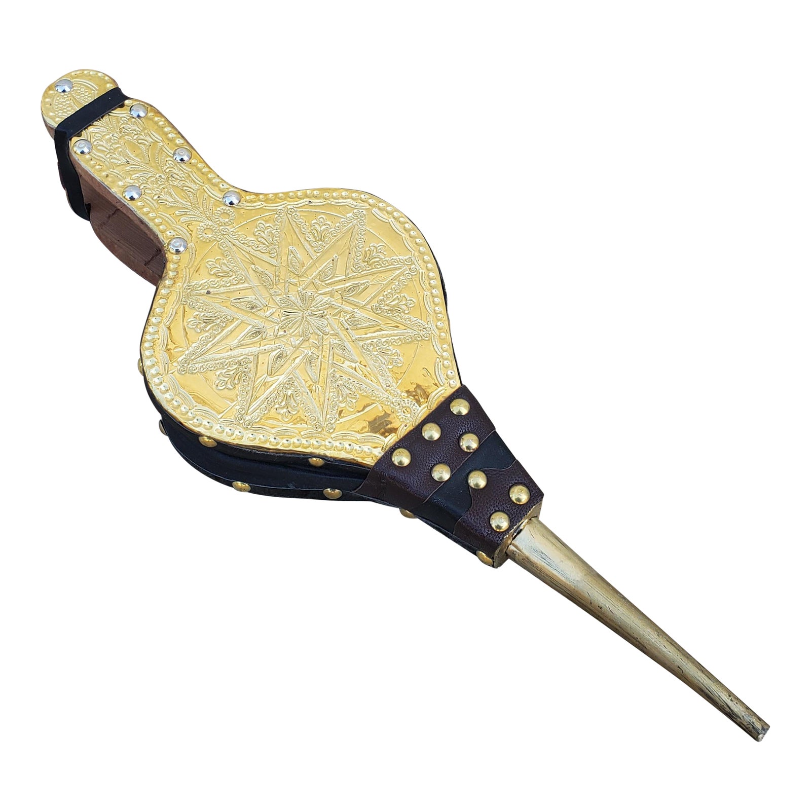 Moroccan Copper Finish Bellows | Chairish