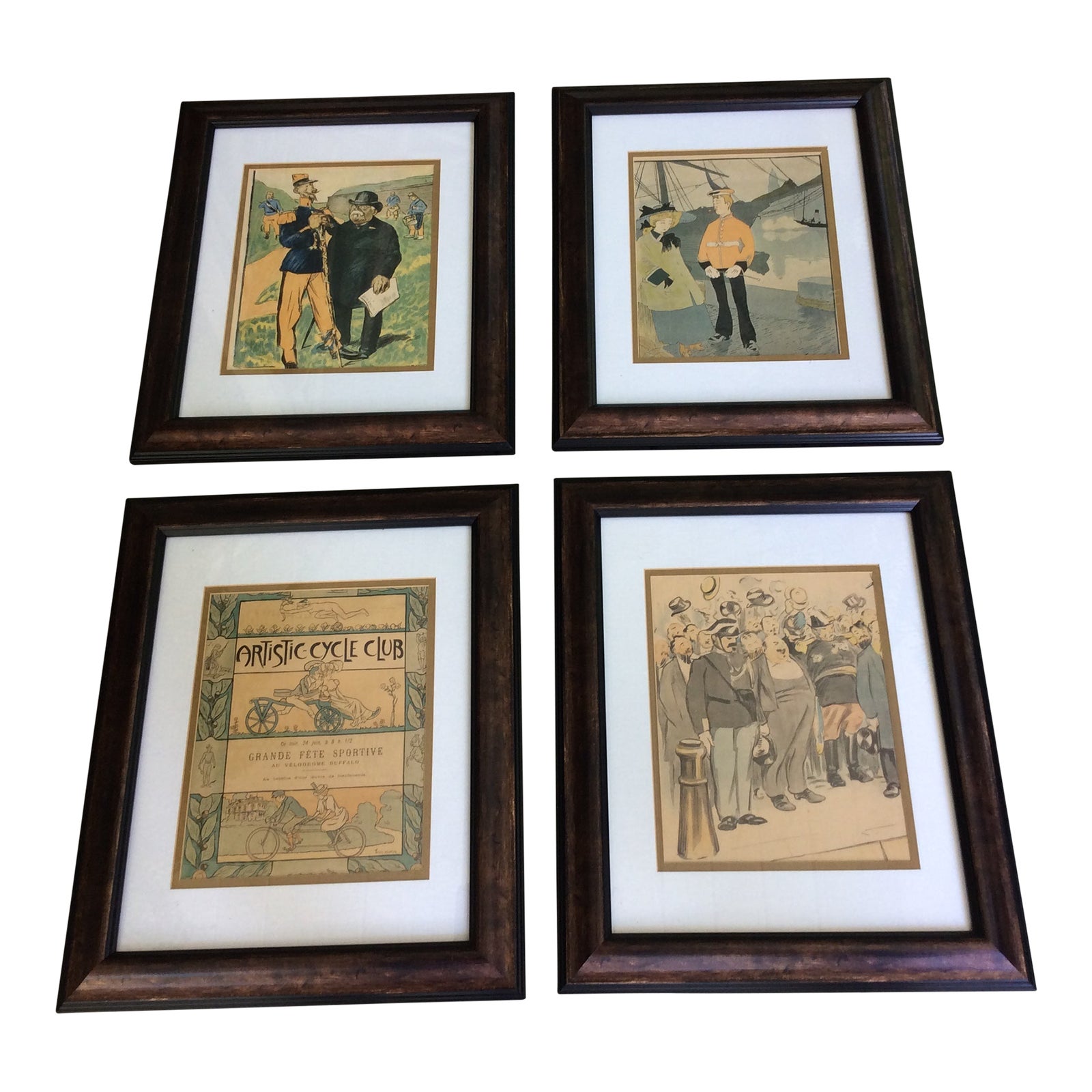 Late 19th Century La Rire Magazine Illistrations - Set of 4 | Chairish