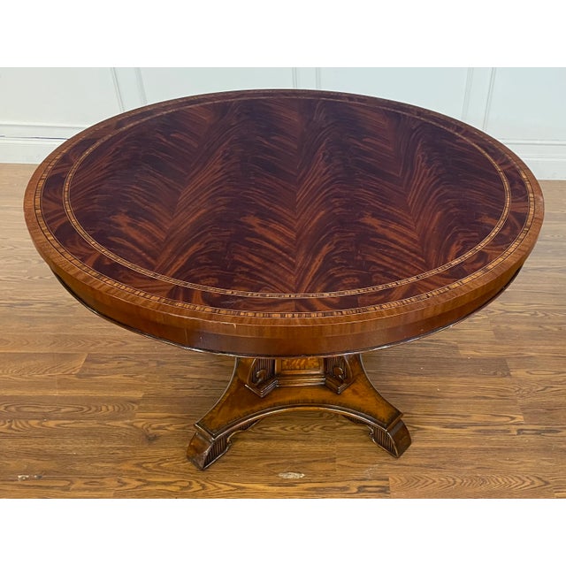 Regency 48” Round Foyer Table by Leighton Hall - Showroom Sample | Chairish