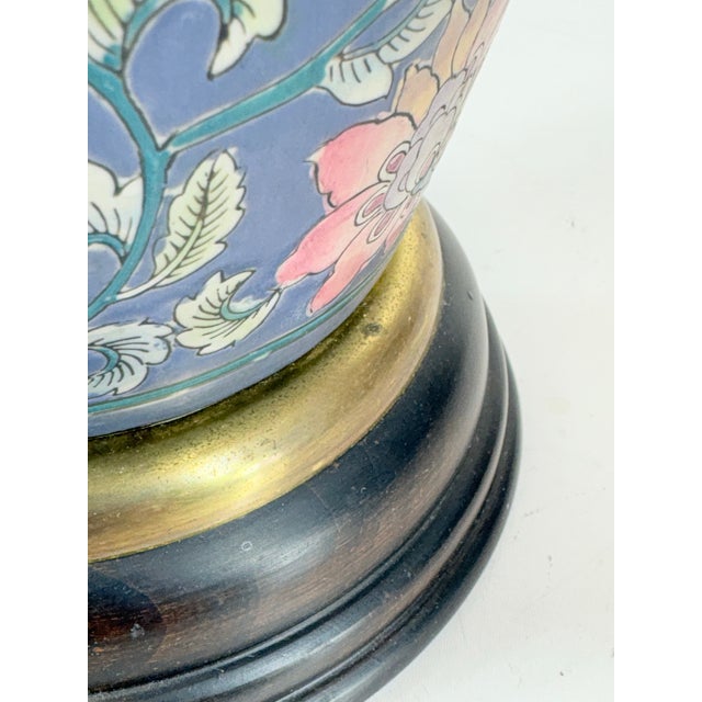 Vintage Frederick Cooper Hand Painted Floral Chinoiserie Lamp, With ...