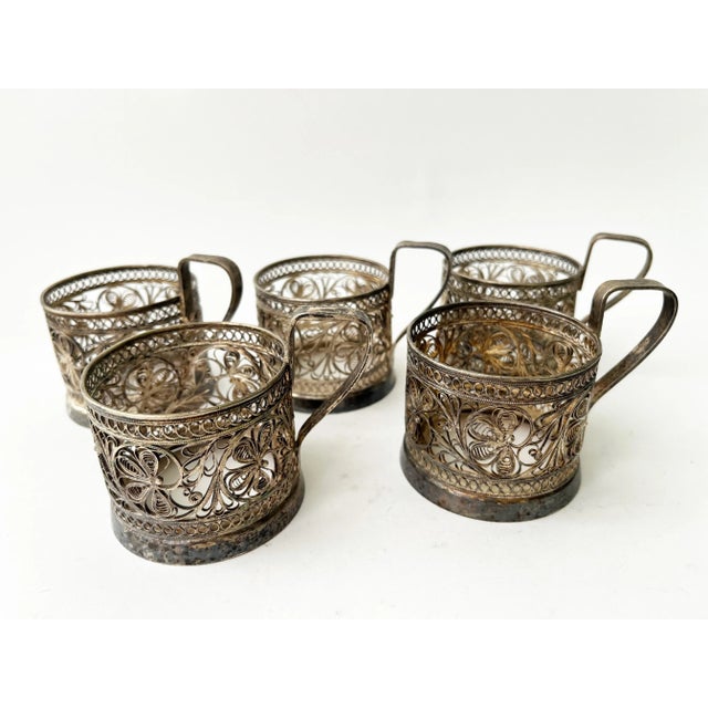 1950s Kazakov Factory of Art Products, Ussr- Set of 5 | Chairish