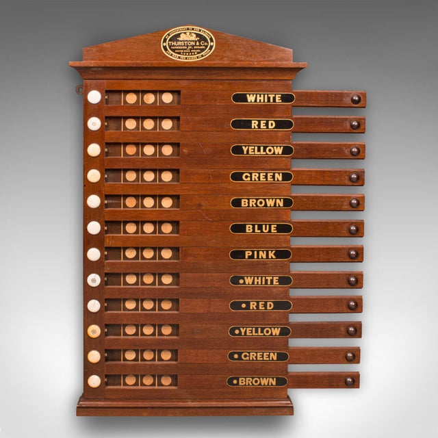 1900s Antique Victorian English Life Pool Scoreboard | Chairish