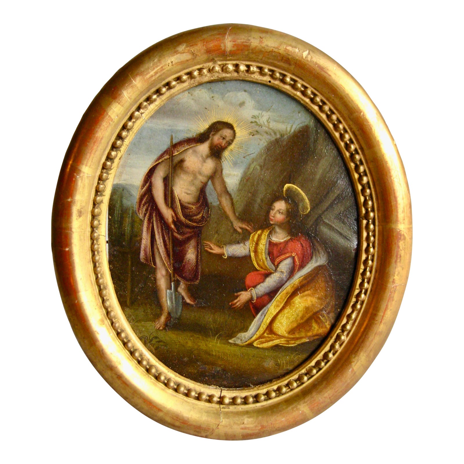 Oil Painting on Copper Christ Resurrection | Chairish