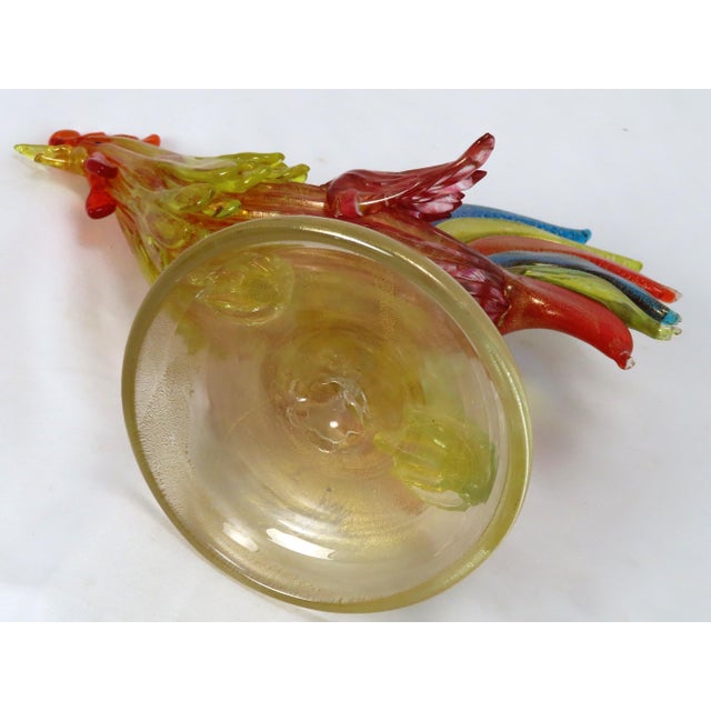 Mid Century Italian Murano Hand Blown Art Glass Rooster Figure Chairish
