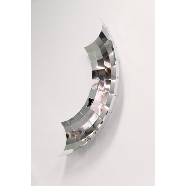 Tori Particle Wall Mirror in Aluminum by Martens & Visser | Chairish