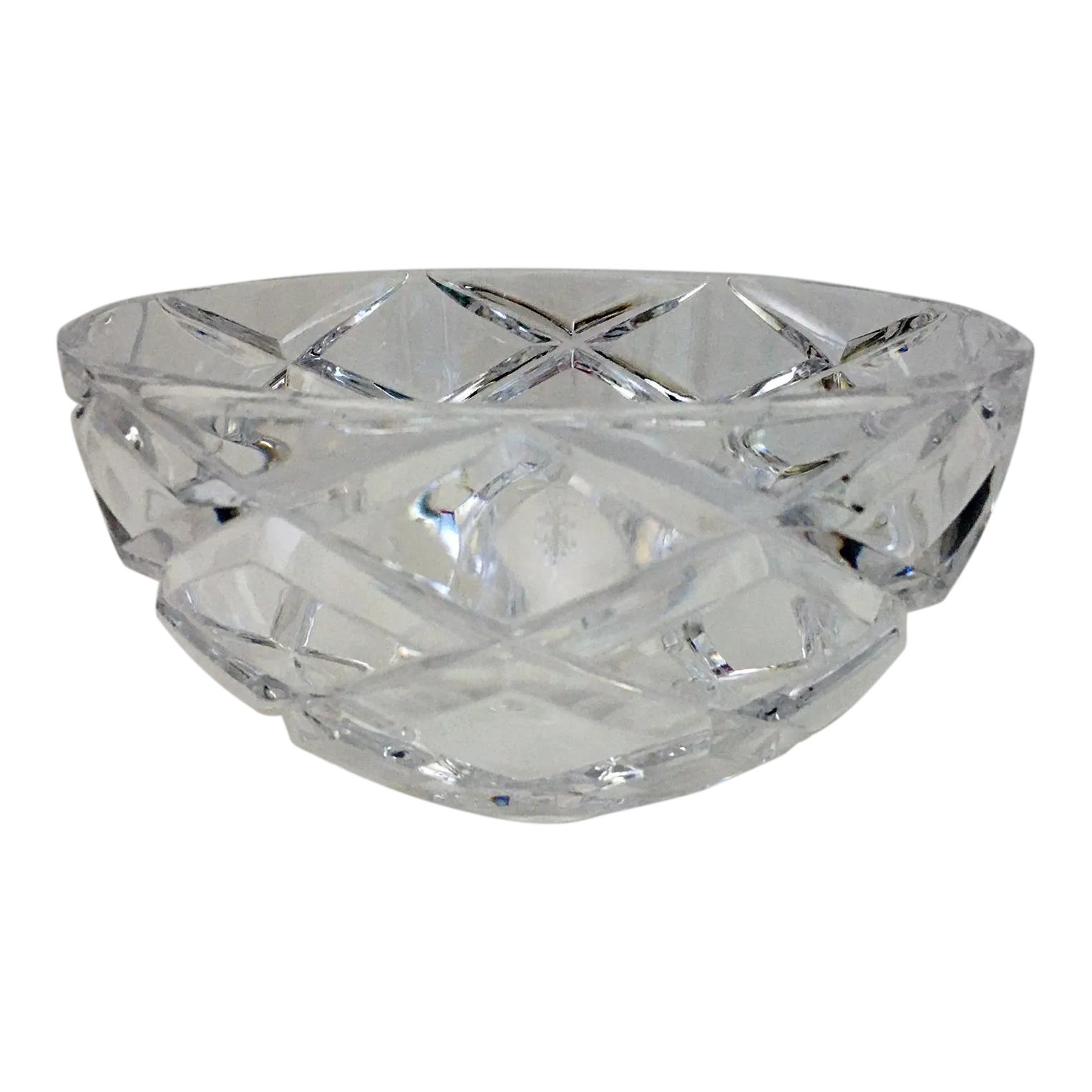 Tiffany Diamond Cut Bowl | Chairish