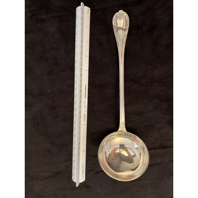 2000s Christofle Silver Plate Soup Ladle Marly Pattern | Chairish