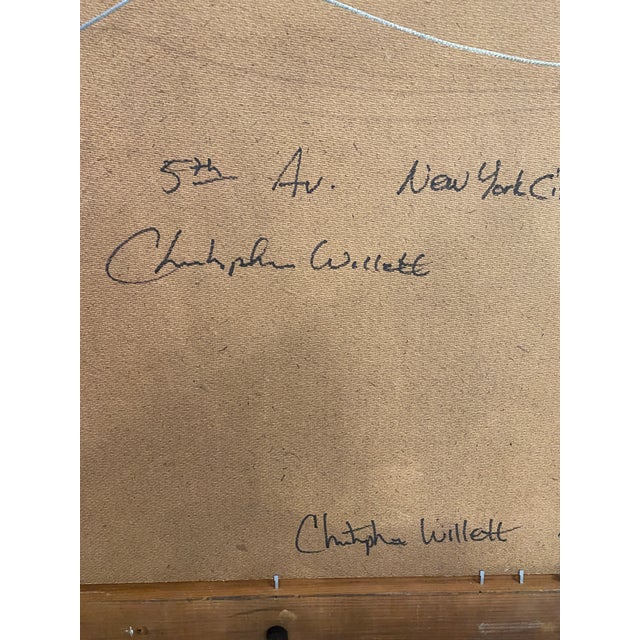 Christopher Willett Fifth Avenue New York City Oil Painting, Framed ...