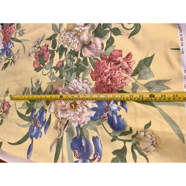 Vintage P Kaufmann Floral Bouquet Embossed Cotton Fabric- 9 Yards ...