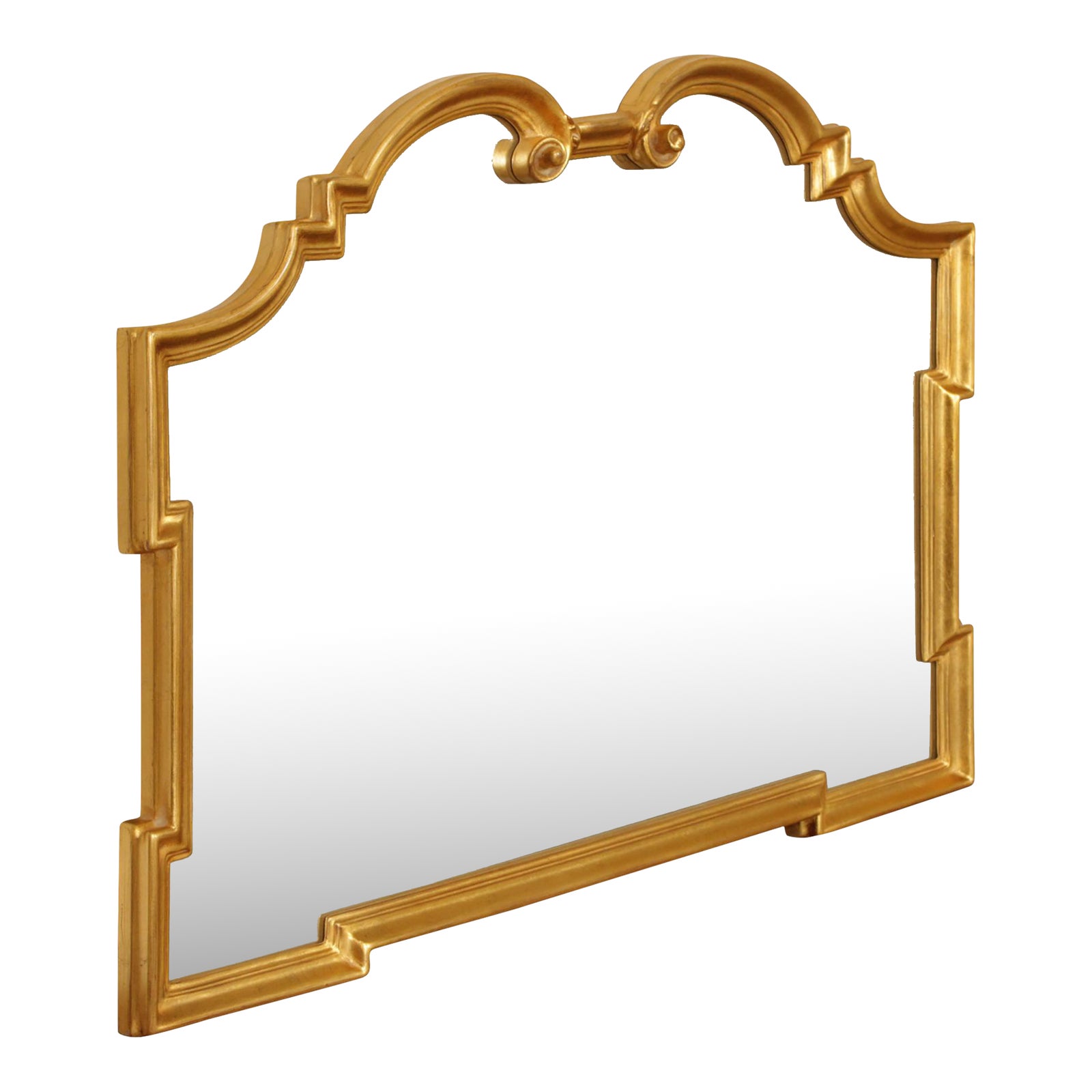 Hollywood Regency Style Scrollwork Wall Mirror | Chairish