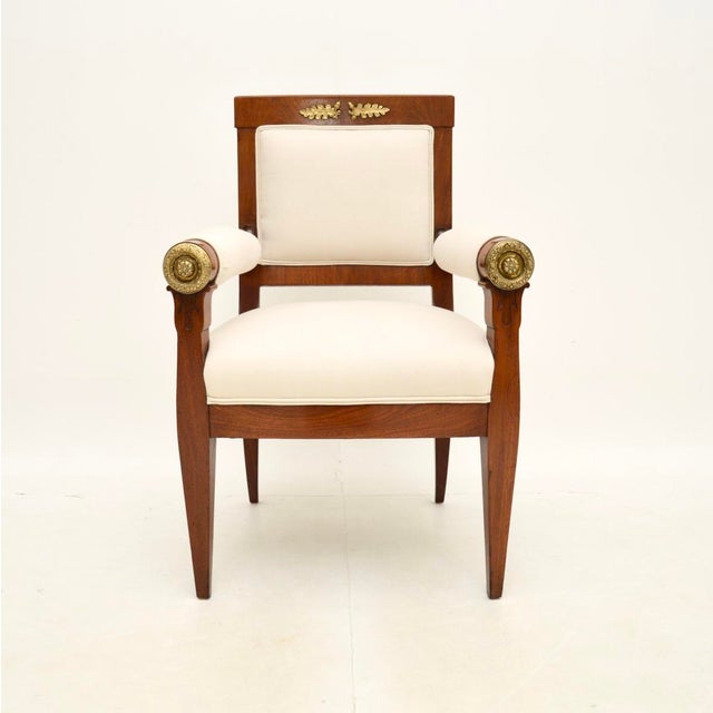 Regency Armchair with Gilt Bronze 1815 Chairish