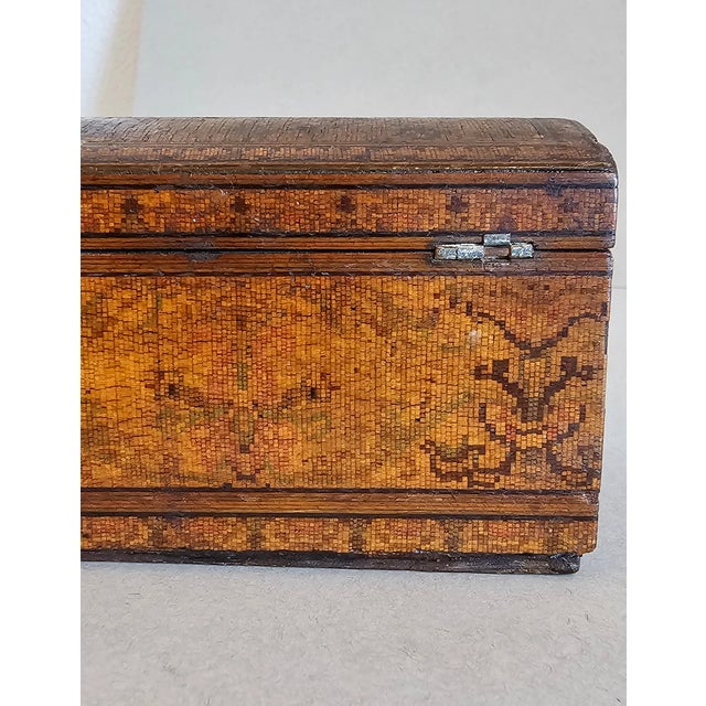 19th Century Scarce Mosaic Intarsia Marquetry Inlaid Decorative Table ...