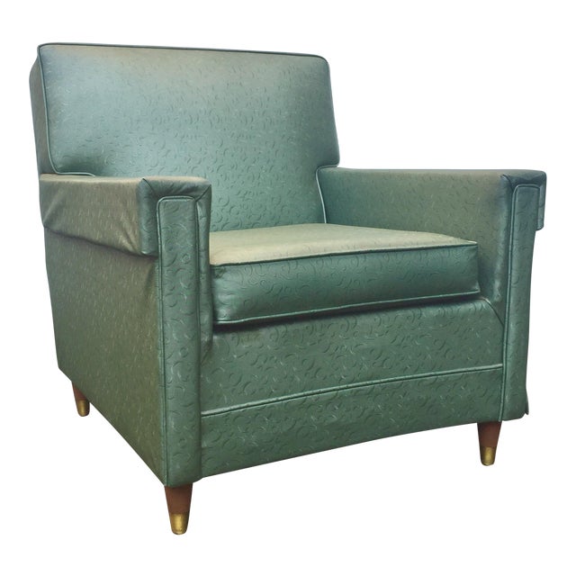 Vintage Castro Convertibles Mid-Century Modern Club Chair | Chairish