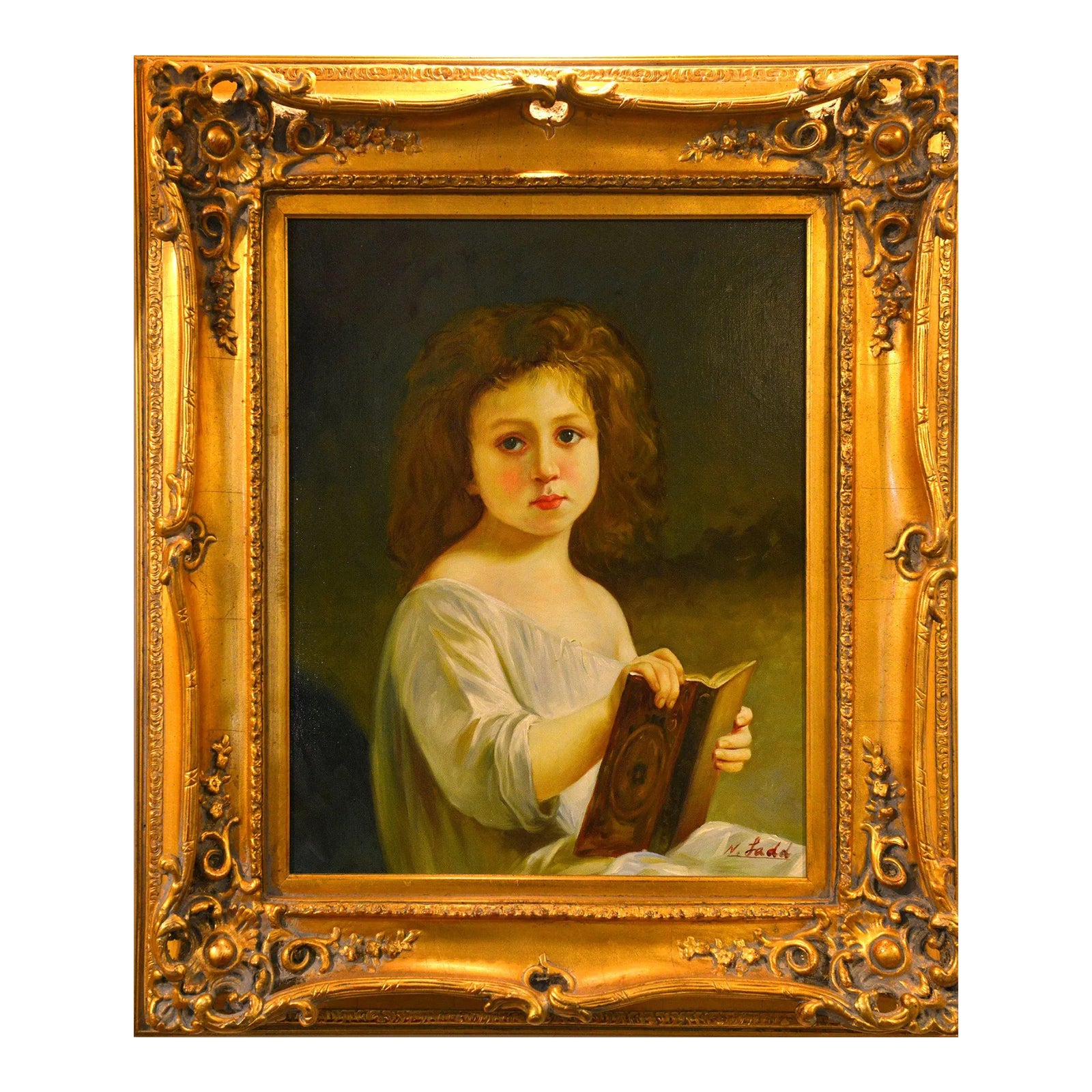 1970s Oil Painting on Canvas by N. Ladd, Framed | Chairish