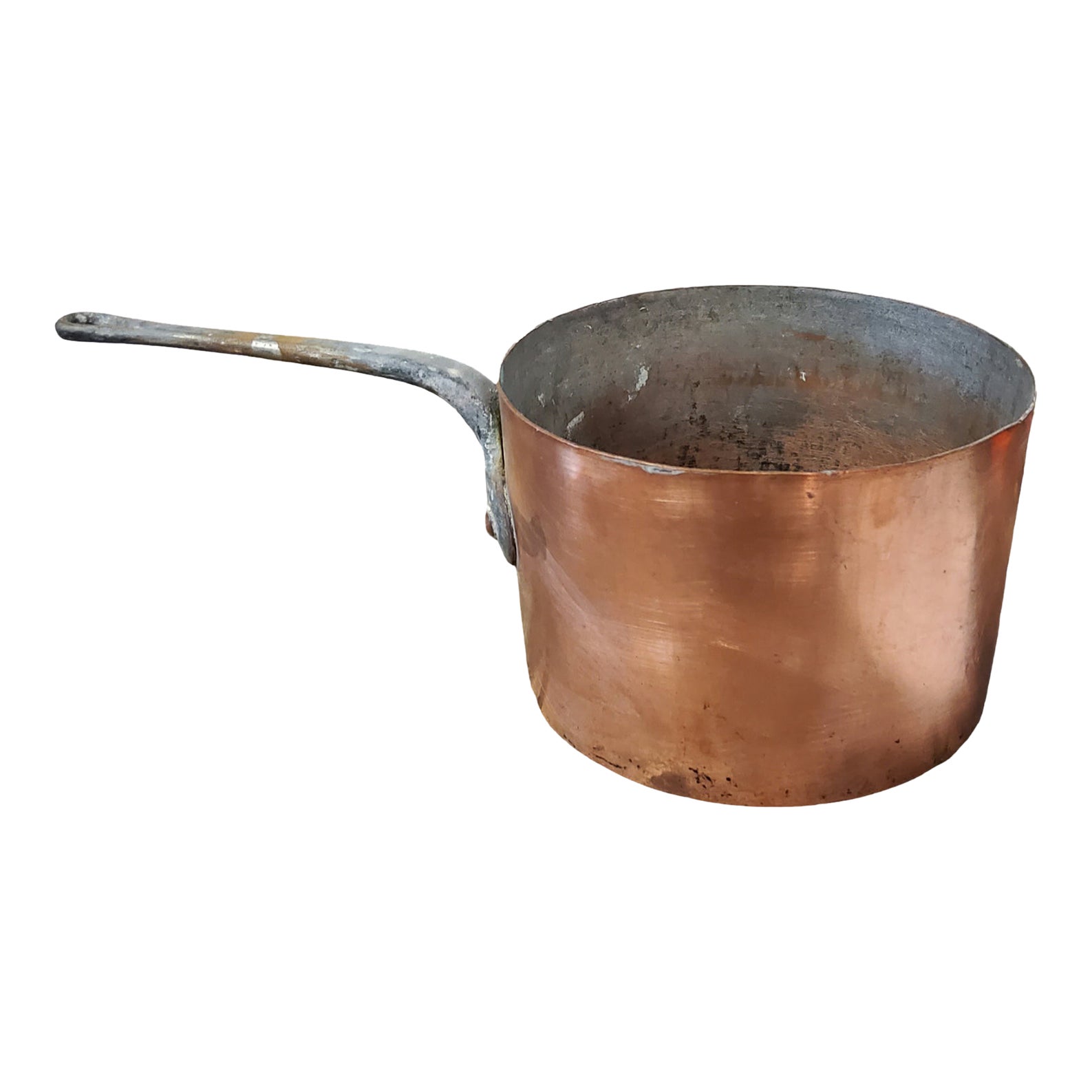1900s Early English Copper Deep Sauce Pan | Chairish