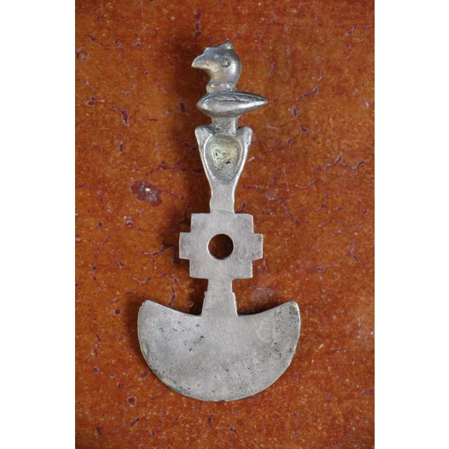 Antique 19th Century Silver Inca Tumi Ceremonial Knife With Figural ...