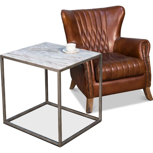 Sarreid Ltd. Contemporary Cube Side Table | Chairish