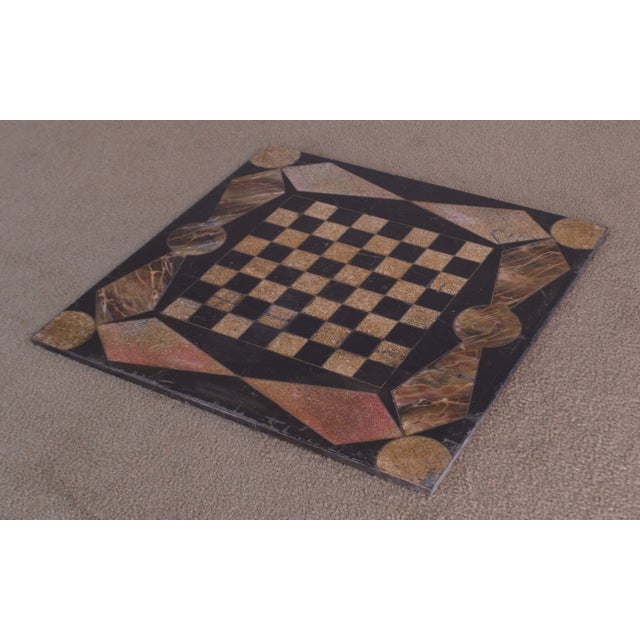 Antique Slate Chess Game Board (A) | Chairish