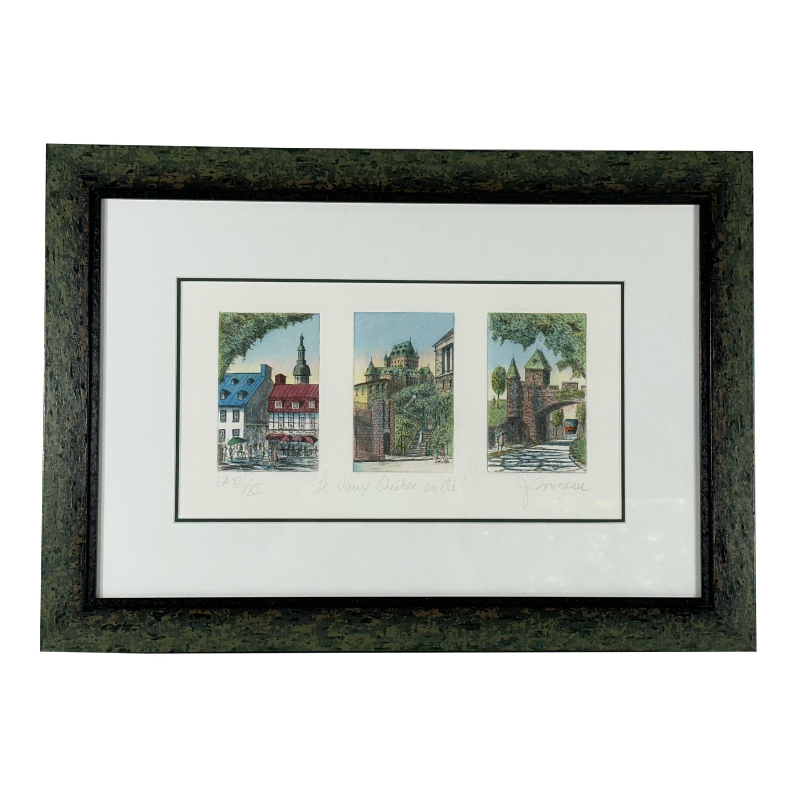 Le Vieux Quebec en Ete (Old Quebec in Summer) Lithograph by Josee ...