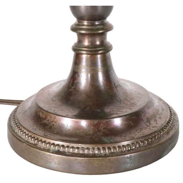 Art Deco Metal Desk Table Lamp in the Style of Dickerson for the Faries ...