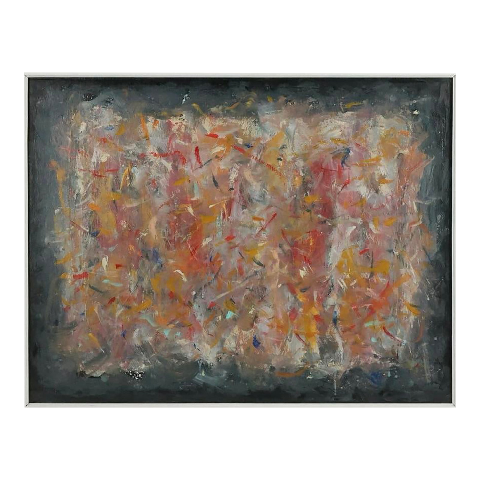 20th Century Abstract Oil Painting Steven Jennis | Chairish