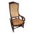 1990s Wooden Cane Rocking Chair | Chairish
