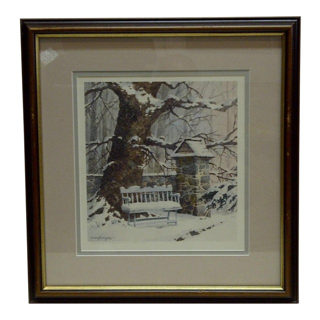 Framed Richard Bollinger "Winters Rest" Print | Chairish
