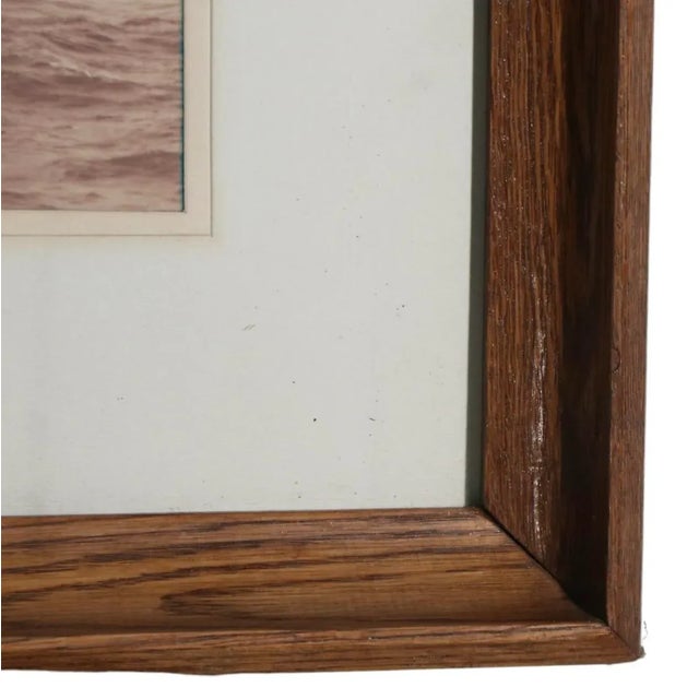 Vintage Nautical Theme Photograph of Sailing Ship in Oak Frame Dated ...