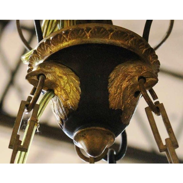 French First Empire Style Bronze Chandelier | Chairish