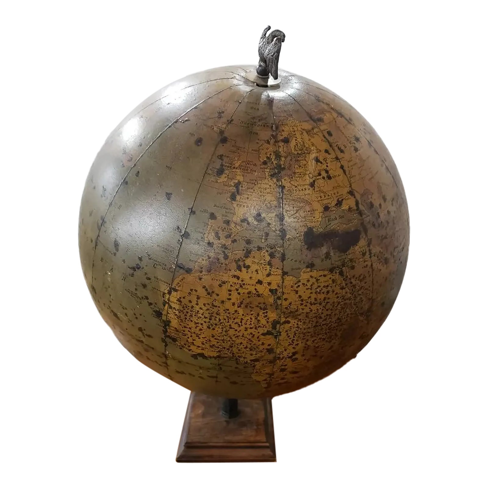 1920-22 Rand McNally Simplified & Indexed Physical Political Globe ...