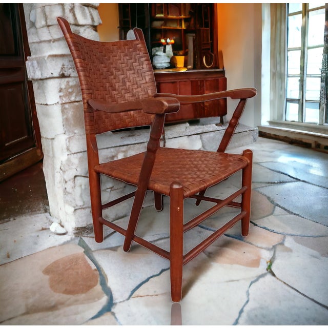 1940s Vintage Rustic Arm Chair | Chairish