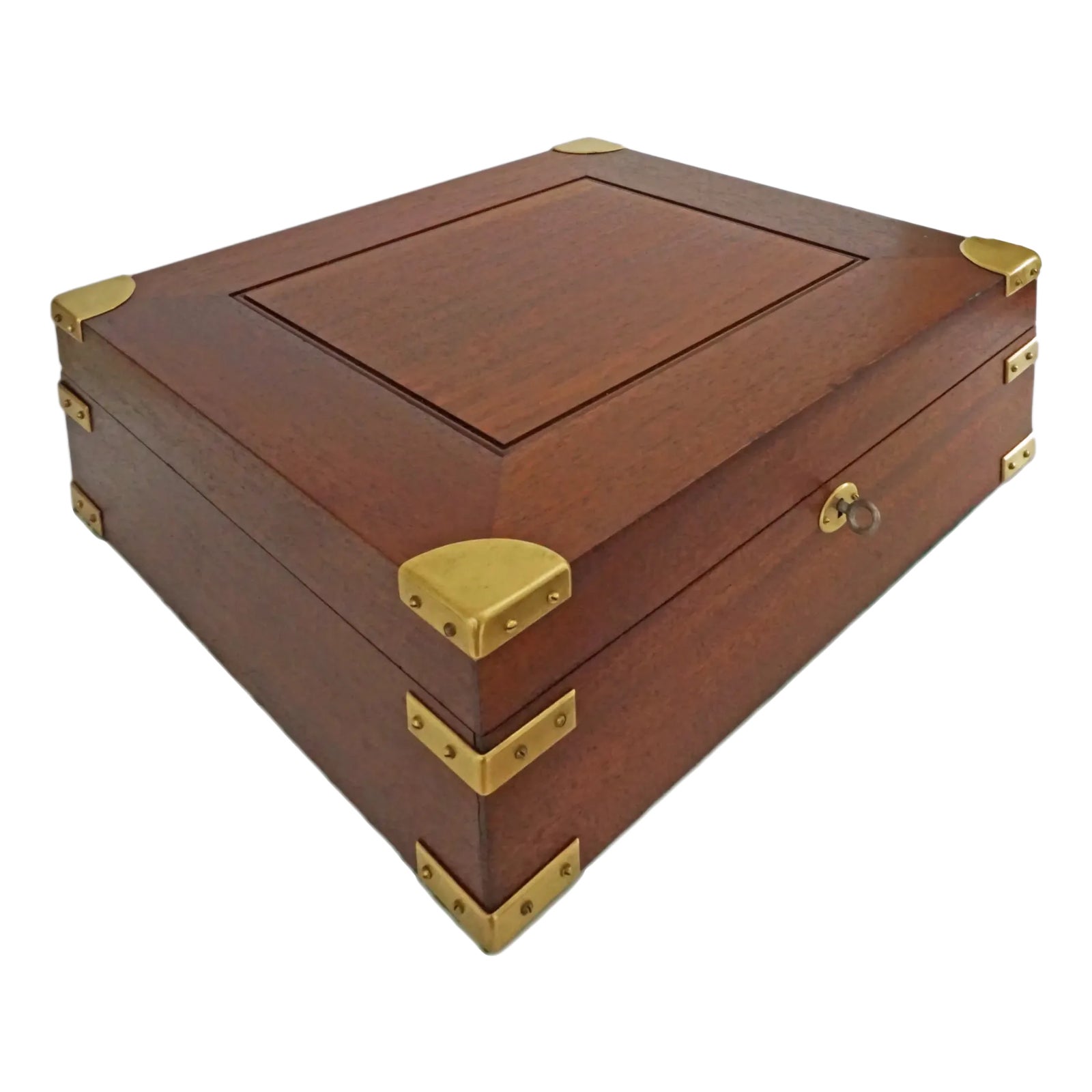Mid 20th Century Tiffany & Co. Oak Silverware Chest Wood Cutlery Box ...