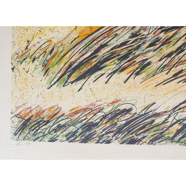 1970s Color Lithograph Landscape by Kleinrock | Chairish