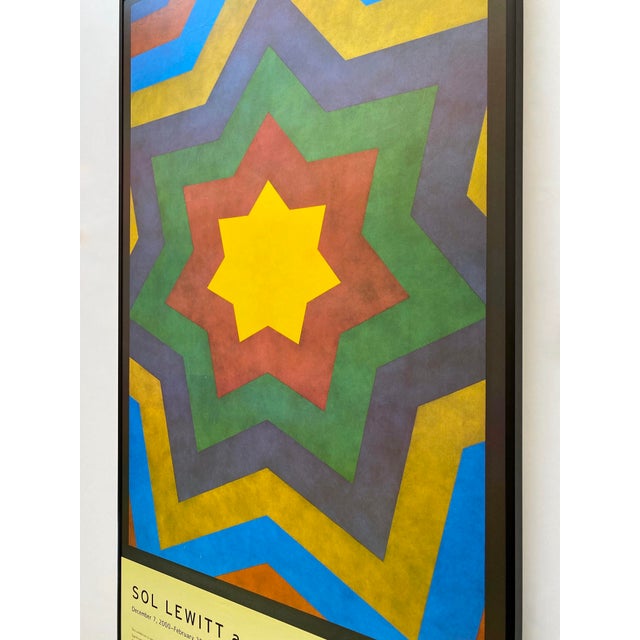 Sol LeWitt Vintage Modernist Lithograph Print Framed Retrospective ...