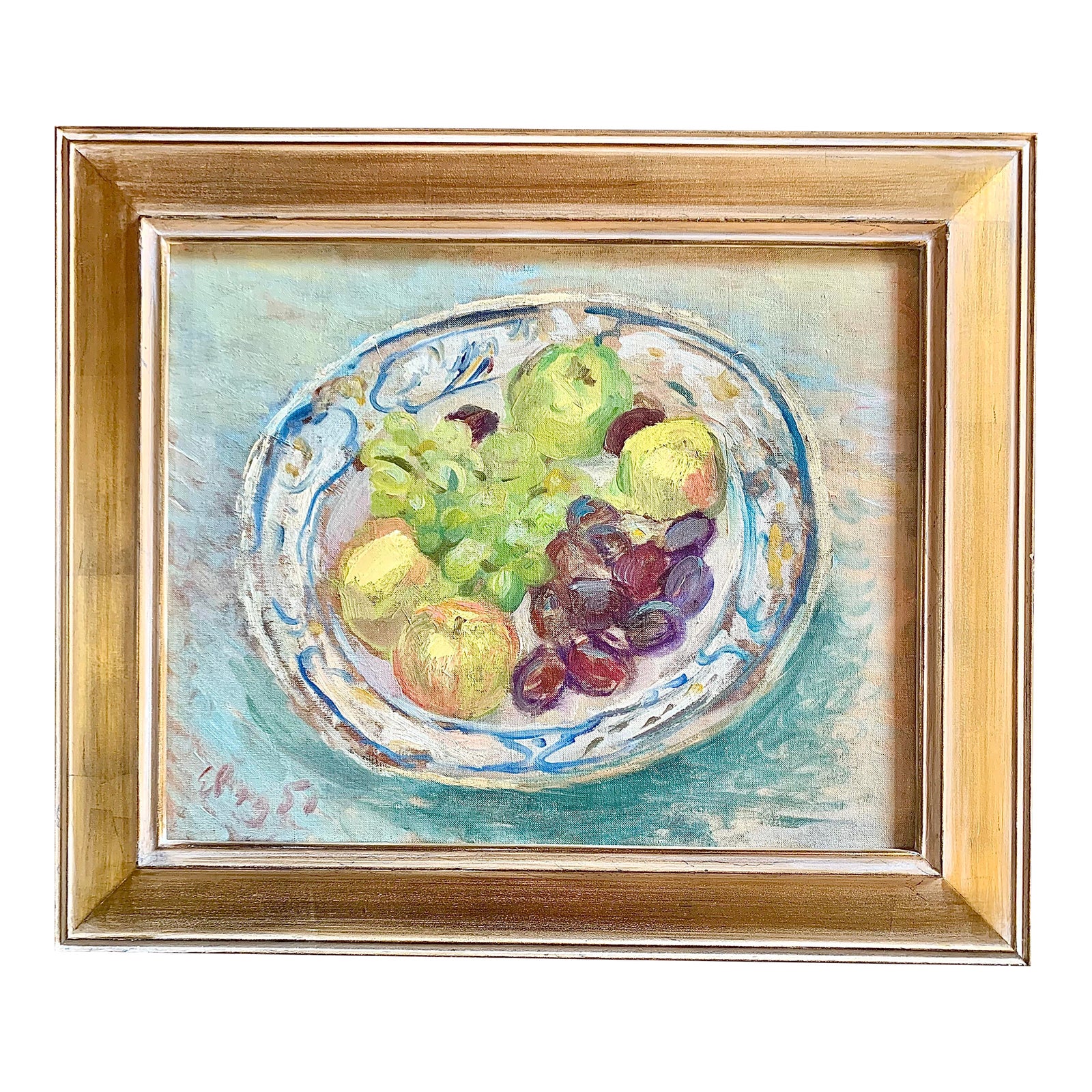 Original 1950’s ‘Still Life’ With Fruit Oil Painting on Canvas by Irish ...