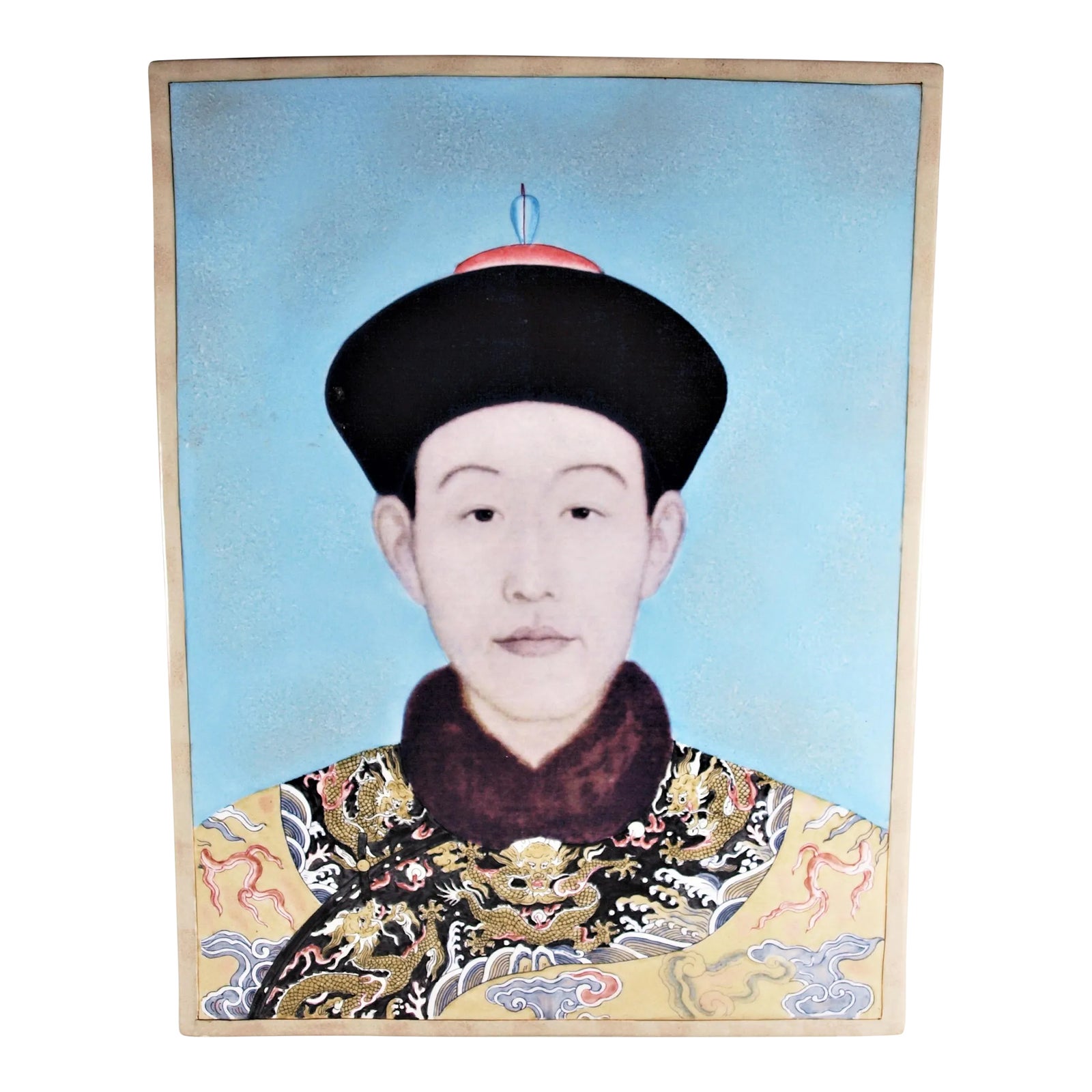 Contemporary Large China Last Emperor Vase by Paris Designer Fabienne ...