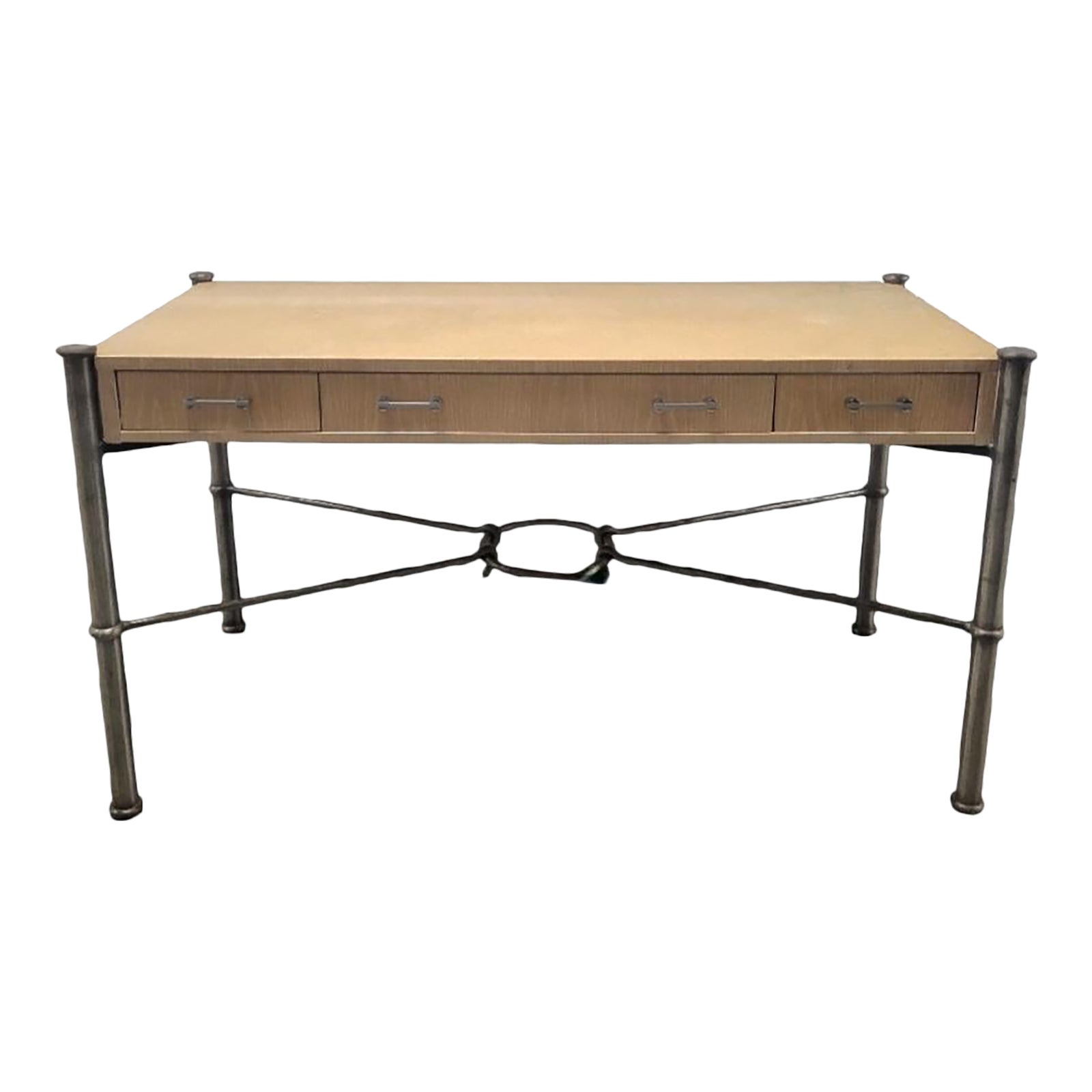 Vintage Jay Spectre for Century Mid Century Modern 3 Drawer Blond Desk ...